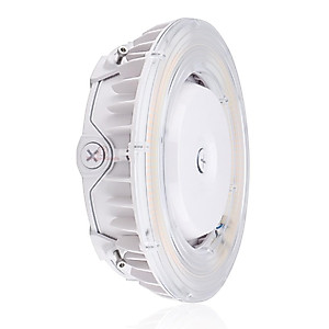 RuggedGrade Color Selectable 30K/40K/50K - Radium II Series - 8,200 Lumens - 55 Watt - LED Canopy Light - White Housing - DLC Premium 5.1