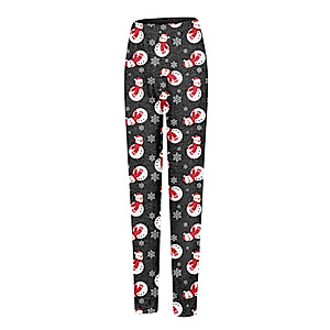 AMDBEL Plaid Leggings for Women High Waisted,Striped Leggings Plus Size, Women High Waist Workout Leggings Christmas Printed Gym Athletic Tummy Control Yoga Pants with Pockets Xmas Pants