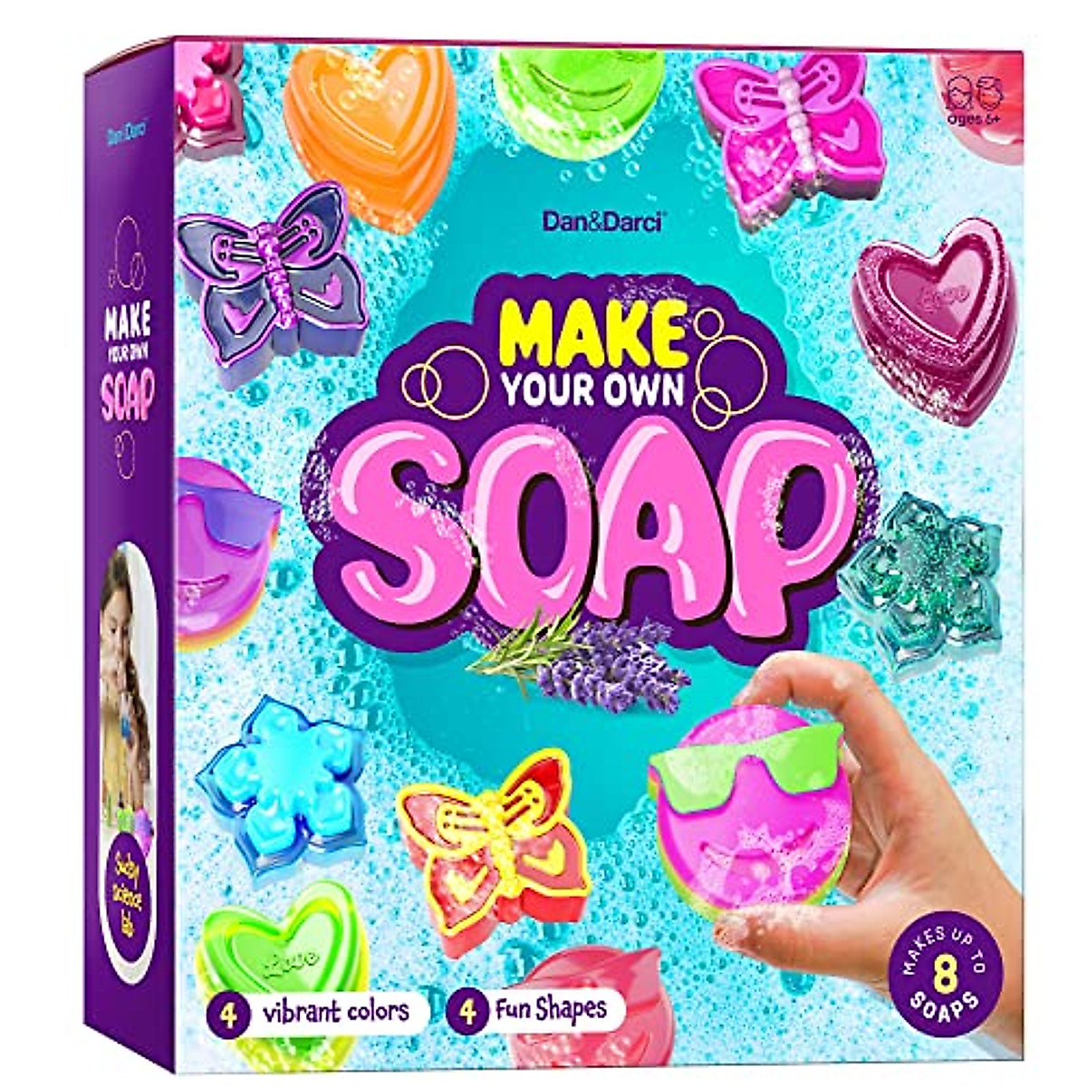 Dan&Darci Soap Making Kit for Kids - Crafts Science Toys - Birthday Gifts for Girls and Boys Age 6-12 Years Old Girl DIY Soap Kits - Best Educational Craft Activity Gift for 6-12 Year Old Kids