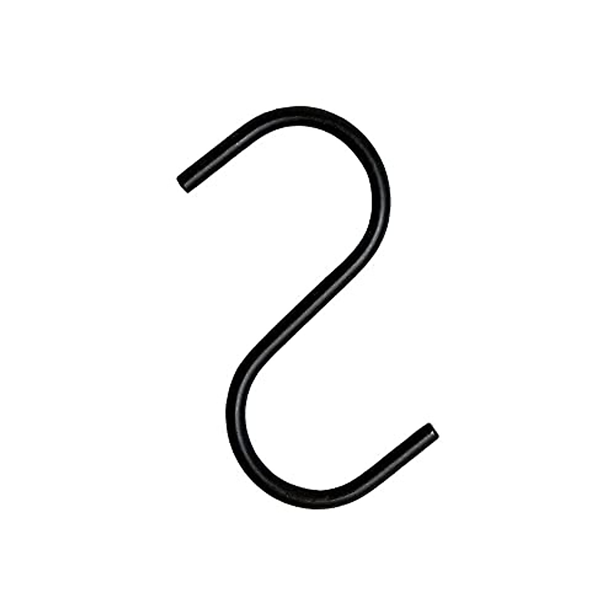 NAHANCO 4" Heavy Duty Steel S-Hook Hanger, Black - 12/Carton