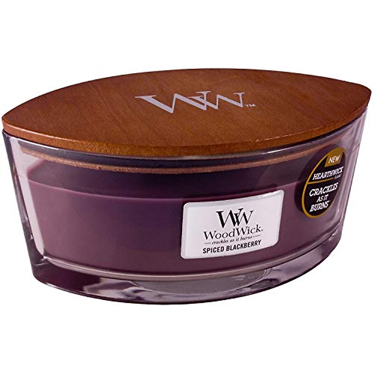 WoodWick Spiced Blackberry Hearthwick Ellipse Candle, 16 Ounce