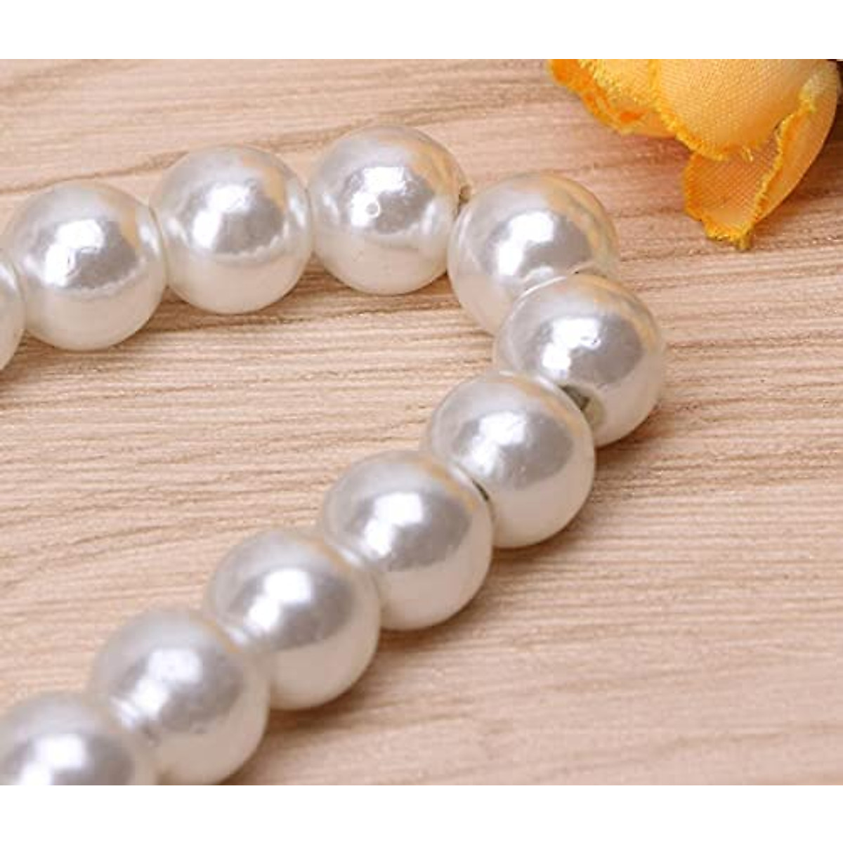 WellieSTR White Faux Pearl Bow Pants Hangers with Clips 10 Pack, Pants Hanger, Jeans/Skirt Hanger, Clip Hanger for Pant, Skirts, Slacks, Bottoms Hangers