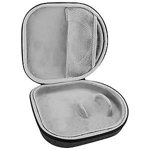 Geekria Shield Headphones Case Compatible with Sony WH-CH510, WH-CH710, WH-CH520, WH-1000XM5 Case, Replacement Hard Shell Travel Carrying Bag with Cable Storage (Dark Grey)