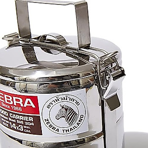 Zebra Stainless Steel Food Carrier (14 cm)