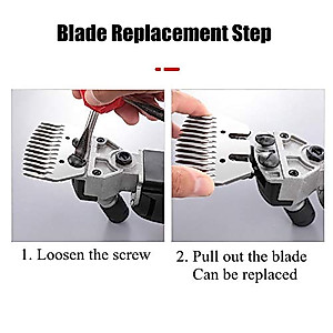 coldwind 1000W Electric Sheep Shears,Portable Sheep Clippers with 6 Speed,Electric Goat Shears for Sheep Goat Horse Alpacas Thick Coat and Heavy Duty Animals Hair Fur Grooming-Yellow