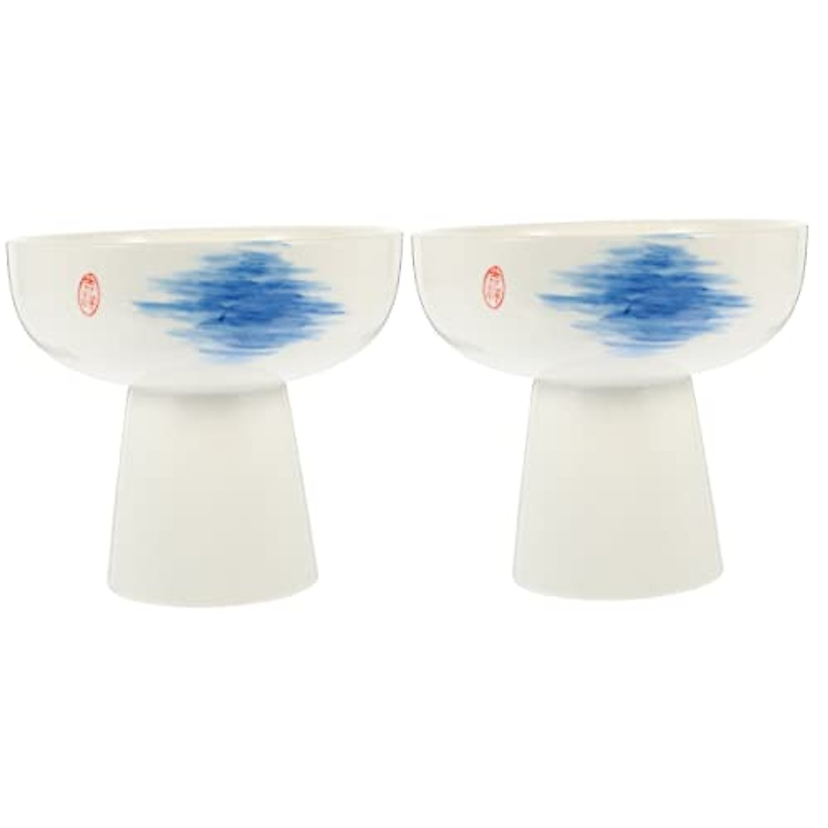 YARNOW 2pcs Goblet Ice Cream Sundae Cups Mini Dessert Cup Glass Dessert Bowls Mini Truffle Bowls Large Trifle Bowl Trifle Cake Footed Dessert Cup Pudding Bowl Ceramic Yogurt Cup Delicate