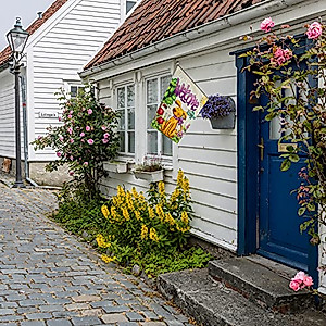 Welcome Dogs Garden Flag Double Sided, Welcome to Dog House Yard Outdoor Small Decor Home Outside Decoration 12" x 18"