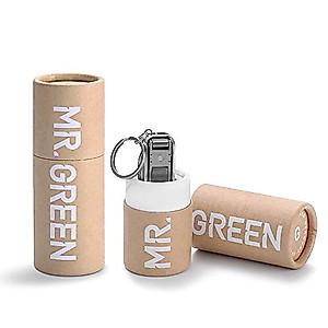 Portable Nail Clippers,Medical Grade Stainless Steel Foldable Nail Cutter with Leather Case, Ultra Slim Travel Design