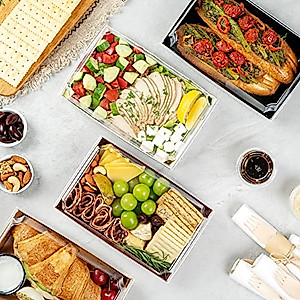 Restaurantware Matsuri Vision Clear Plastic Lid - Fits Medium Sushi Tray - 100 count box