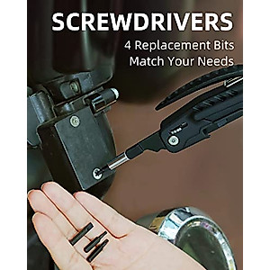 14-in-1 Multitool Hammer, Pohaku Multitool with DIY Stickers, Safety Lock, Screwdriver Bits Set and Durable Nylon Sheath, Multi Tool for Outdoor, Camping, Ideal Gifts for Father, Husband, Boyfriend