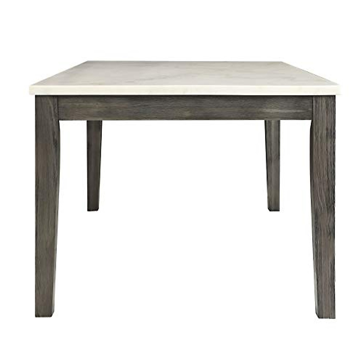 ACME FURNITURE Merel Dining Table - - White Marble & Gray Oak
