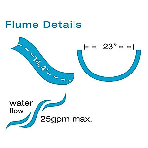 S.R. Smith 688-209-58123 TurboTwister Right Curve Pool Slide, Sandstone