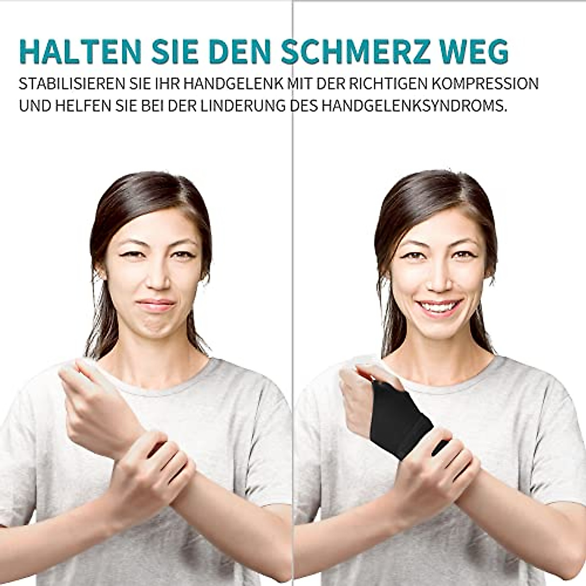 Wrist Brace for Carpal Tunnel, Breathable and Adjustable Wrist Support Brace for Arthritis and Tendinitis, Wrist Compression Wrap for Pain Relief, One Size Fits Left or Right Hand – Single