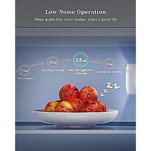 Bodare Retro Mini Fridge with Freezer: 3.2 Cu.Ft Mini Refrigerator with 2 Doors - Small Refrigerator Energy-Saving Compact Refrigerator - Small Fridge for Bedroom Dorm (Blue)