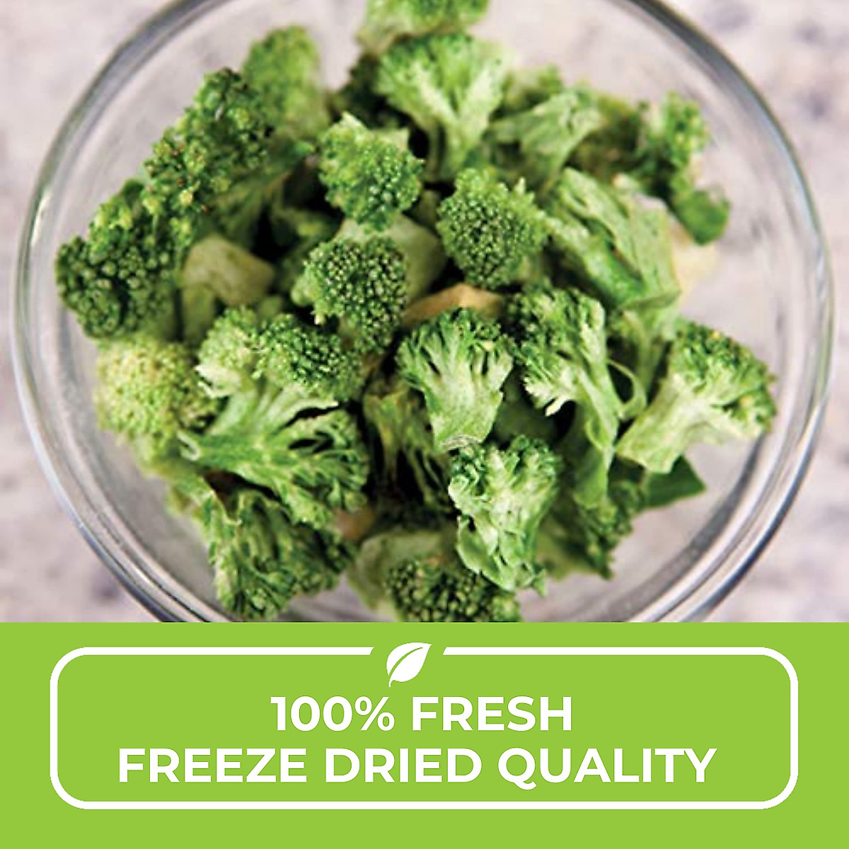 Nutristore Freeze Dried Broccoli | Vegetables for Healthy Snack or Long Term Storage | Emergency Survival Canned Food Supply | Bulk #10 Can Veggies | 25 Year Shelf Life (4-Pack)