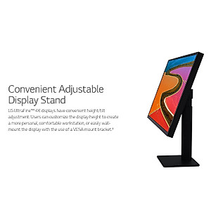 LG 22MD4KA-B UltraFine 4K Display 21.5" UHD 4096x2304 4xUSB-C