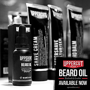 UPPERCUT DELUXE Conditioning Beard Oil, Patchouli & Leather Scent, 1 fl. oz.