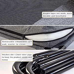 objoy Original Elevated Dog Bed Protable Raised Pet Cots with Soft Side for Large Medium Small Dogs, Sturdy Frame& Breathable Mesh for Indoor Outdoor Use (L)