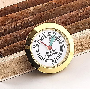 Montesy Stylish Indoors Metal Alloy Humidity Gauge Applicable For Case Accessory With Clear Numbers