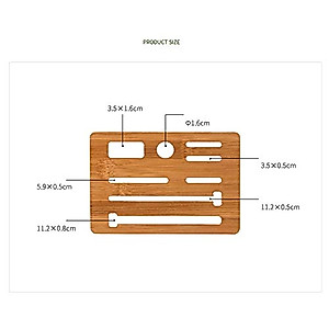 CUJUX Stainless Steel Kitchen Knife Holder White Universal Metal Wood Bamboo Knife Block Rack Multifunction Storage Stand Organizer(Without knife)