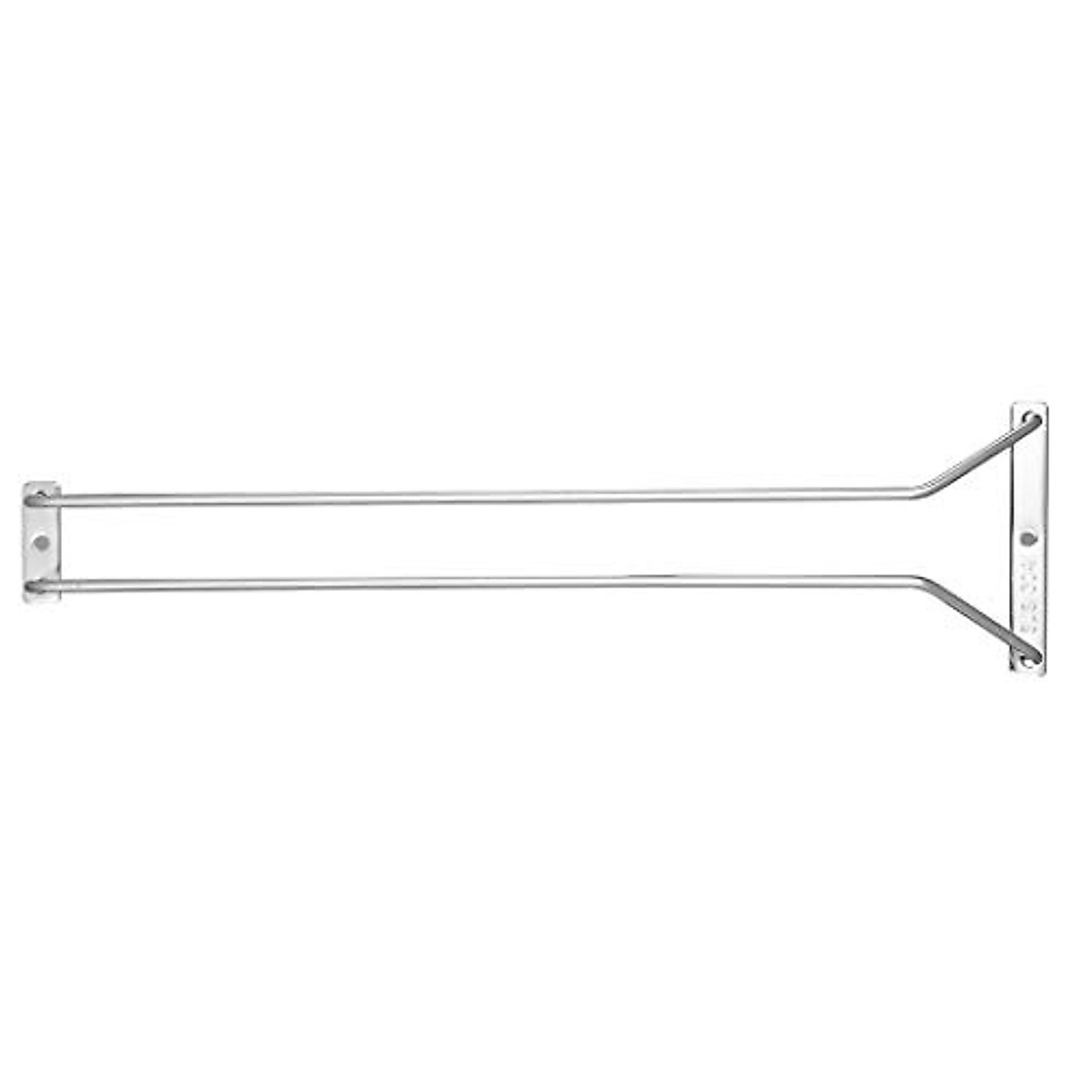 Dianoo Under Cabinet Stemware Rack Holder Wine Glass Rack Stainless Steel Wire Hanging Rack 15.8inch 1 Row