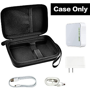 Case Compatible with TP-Link AC750 Wireless Portable Nano Travel Router. for Hotspot WiFi Devices Storage Carrying Box Holder for Power Adapter, Ethernet Cable and Other Accessories (Bag Only)