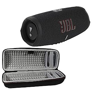 JBL Charge 5 - Portable Bluetooth Speaker with Exclusives Hardshell Travel Case with IP67 Waterproof and USB Charge Out (Black), Charge 5 with Case