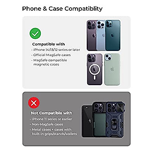 iOttie Velox Magnetic Wireless Charging Air Vent Car Mount. Compatible with MagSafe iPhones, including iPhone 12/13, iPhone 14, iPhone 12/13/14 Pro/Pro Max, 12/13 mini/14 Plus (Power Supply Included)