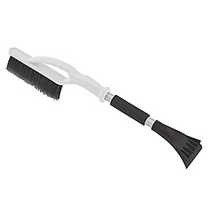 Superio Dual Function Car Snow Brush with Ice Scraper Foam Grip, One Size, Grey