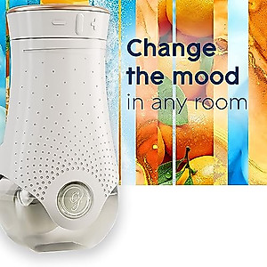 Glade PlugIns Refills Air Freshener Starter Kit, Scented and Essential Oils for Home and Bathroom, Coastal Sunshine Citrus, 4.02 Fl Oz, 2 Warmers + 6 Refills