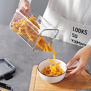 Airtight Food Storage Container, 6 Pc BPA Free With Lids Easy Lock For Kitchen Organization With Good package looking (Black)