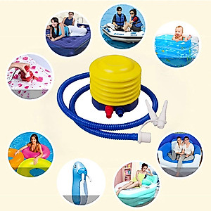Foot Pump - Sports Inflatable Pump for Inflatables, Yoga, Bed, Mattress, Inflatable Boat, Exercise Ball, Balloon, Balls, Swimming Ring&Toys