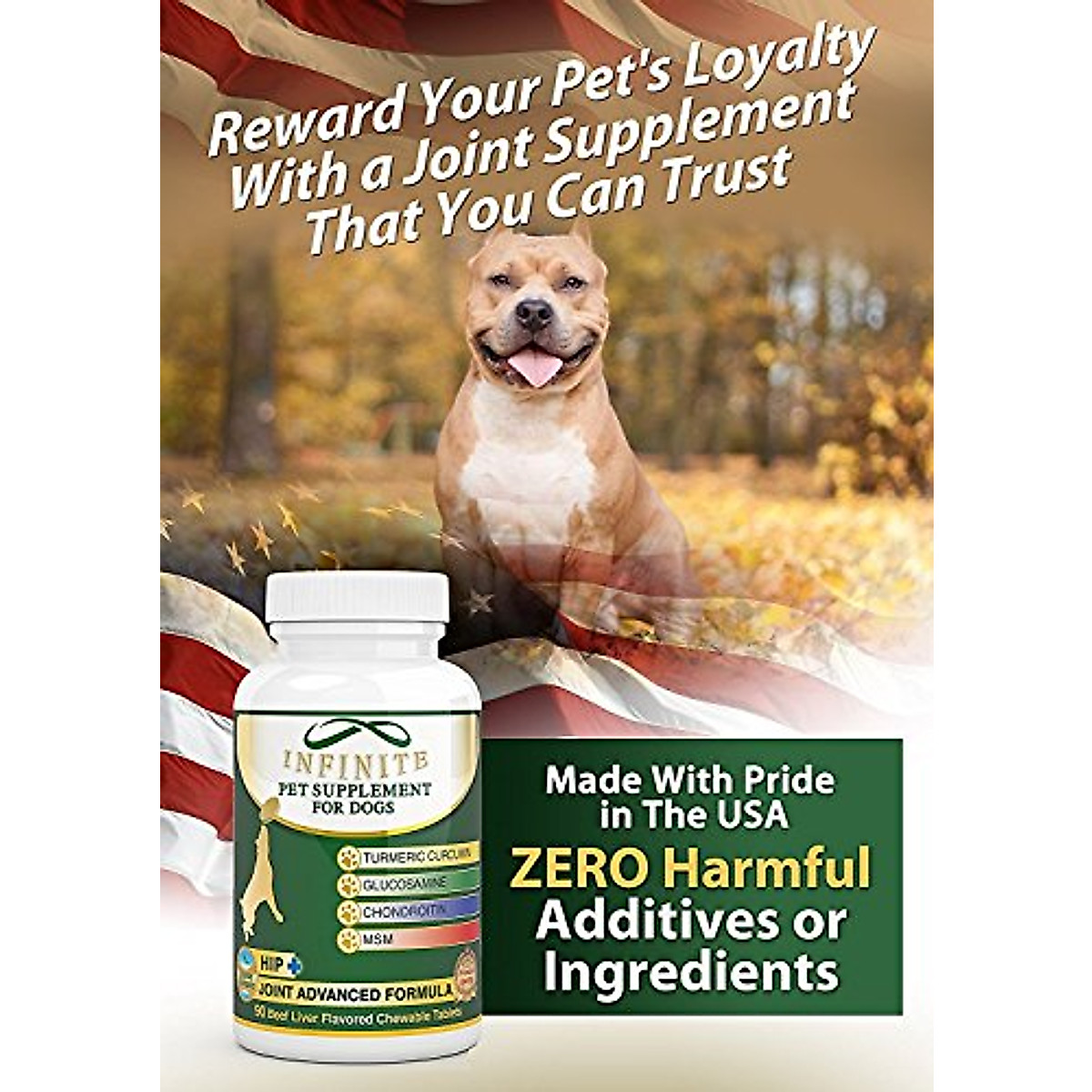 IPL Advanced Hip & Joint Formula - 90 Mobility & Pain Relief Dog Chews - Glucosamine, Chondroitin, MSM, & Turmeric for Superior Joint Health