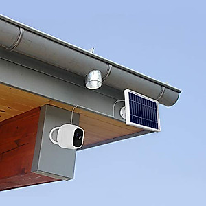 iTODOS Solar Panel Works for Arlo Pro and Arlo Pro2 Camera ,11.8feet Power Cable and Adjustable Mount (3 Pack,Silver)