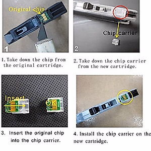 UniPrint Empty refillable Ink Cartridge + chip Resetter Compatible for Brother MFC-J460DW J480DW J485DW J680DW J880DW J885DW MFC-J4320DW J4420DW J4620DW J5620DWLC203 LC203XL