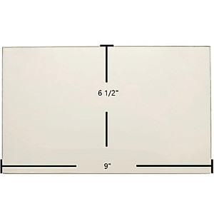 Ceramic Wood / Fuel / Coal / Pallet Stove Replacement Glass 6 1/2" x 9" inches