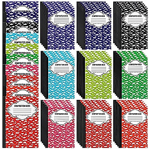 Colarr 100 Pcs Mini Composition Notebook Bulk Cute Wide Ruled Small Composition Books 3 x 4.5 Inch Pocket Composition Note Pad Multicolor Journal Notebooks for Kids School Office Home Writing Supplies