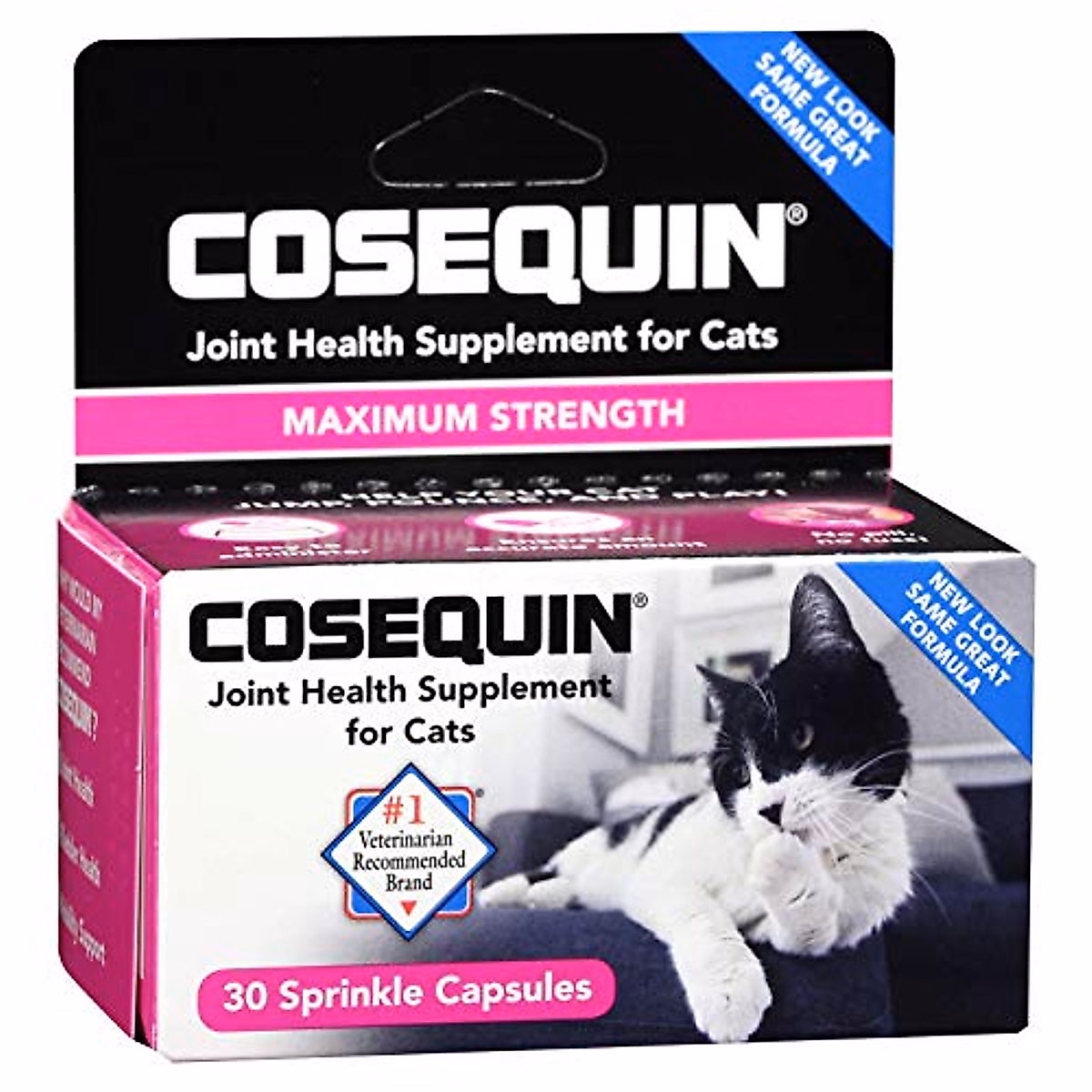 Nutramax Cosequin Joint Health Supplement for Cats - With Glucosamine and Chondroitin, 30 Capsules
