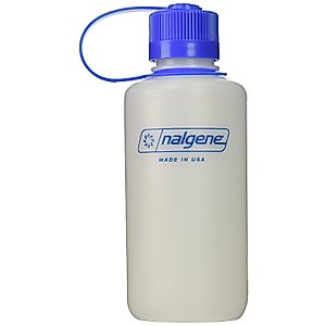 Nalgene HDPE Narrow Mouth BPA-Free Water Bottle, 32 oz , White