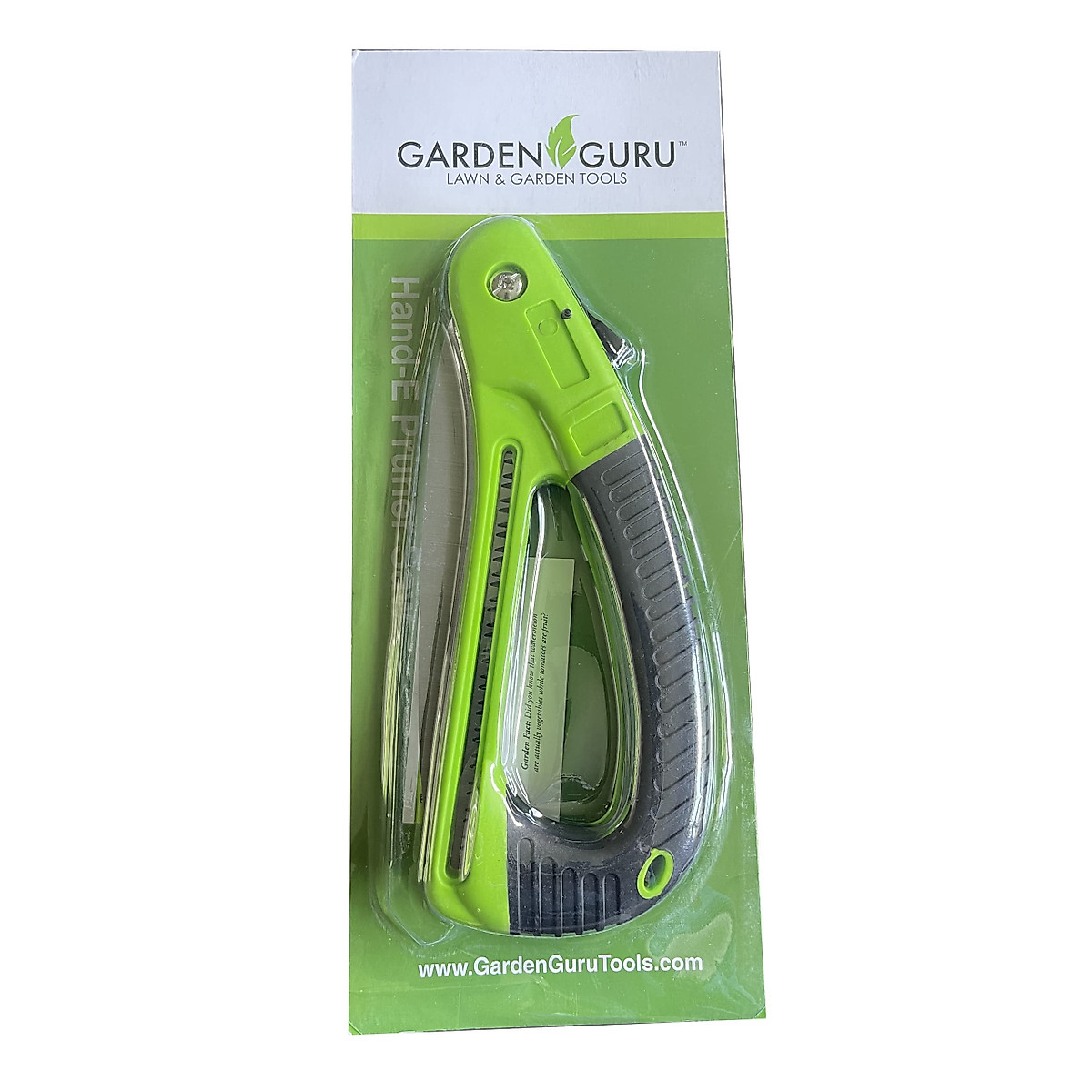 Garden Guru Folding Pruner Saw with Ergonomic Handle & Safety Lock – Non Slip – Rust Resistant Hardened Steel – Professional Grade Sawtooth Blade – for Pruning Trimming Camping Clearing