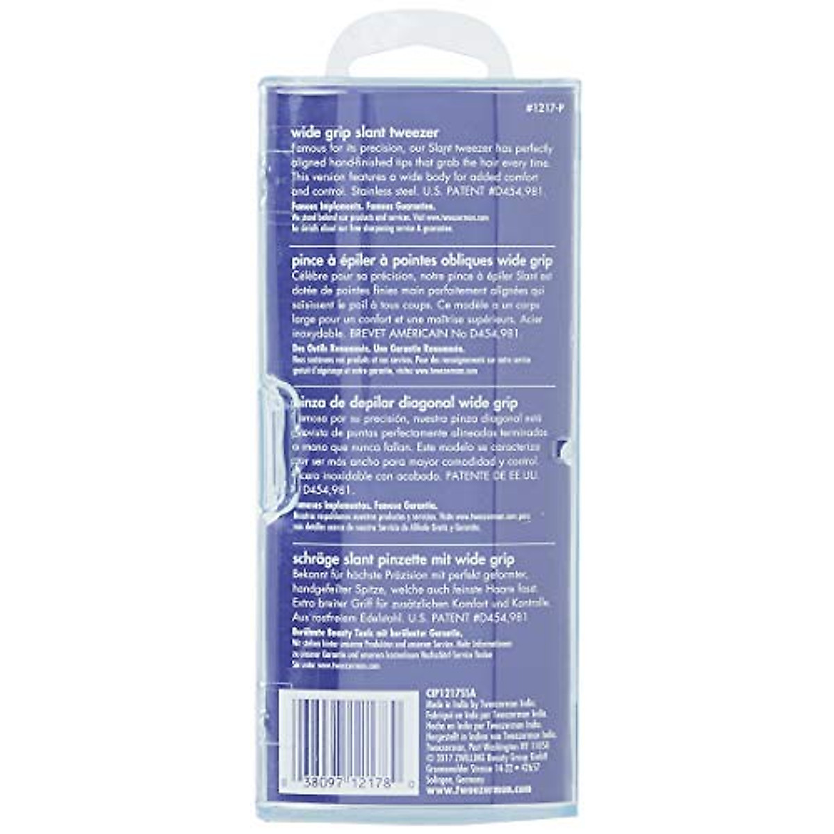 Tweezerman Wide Grip Slant Tweezer