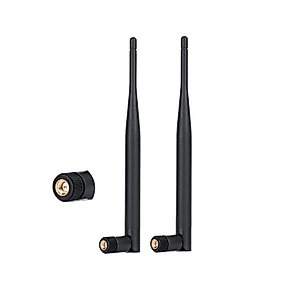 Fosi Audio Bluetooth Antenna WiFi SMA Male PC 2.4GHz 6dBi Single Band Boost Bluetooth Audio Range for Home Office Wireless Network Router IP Camera Amplifier Wireless Range Extender 2 Pack (SMA-Male)