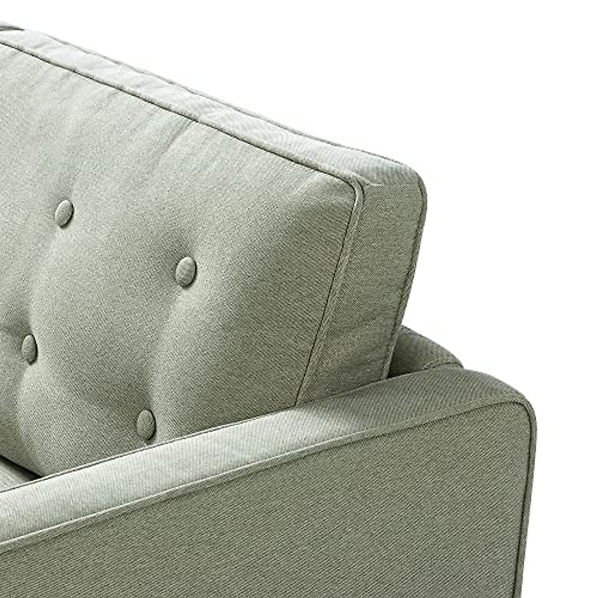 ZINUS Lauren Sofa Couch / Button Tufted Cushions / Easy, Tool-Free Assembly, Pear Green