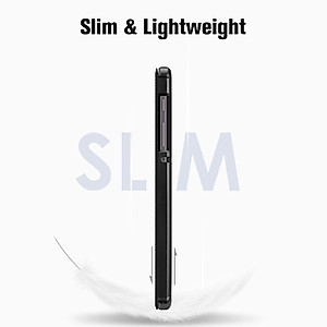 Fintie Slim Case for Samsung Galaxy Tab A7 Lite 8.7 Inch 2021 Model (SM-T220/T225/T227), Ultra Thin Lightweight Hard Back Shell Tri-Fold Stand Cover, Black