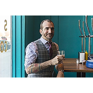 Crafthouse By Fortessa Professional Barware by Charles Joly Signature Collection, 4 Count (Pack of 1), Double Old Fashioned Glass