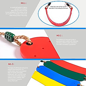 Swing Seats for Kids, Swing, Tree Swing, Swings Seat, 300 Lbs Weight Capacity Swing Board & Rope Outdoor Porch Backyard Playground for Children