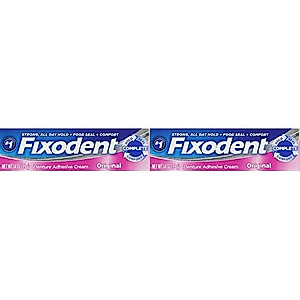 Fixodent Original Denture Adhesive Cream 1.4 Oz (Pack of 2)