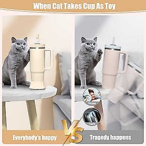 NESSUS 5Pcs Stanley Cup Accessories, Silicone Boot Sleeve with Bottom Holder Protector, Straw Cover, Dual Protective Ring and Sticker, Compatible with Stanley Quencher 40oz 30oz(Tumbler Not Included)