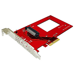 Ableconn PEXU3-132 NVMe 2.5-inch U.3 SSD PCIe 4.0 x4 SFF-TA-1001 Carrier Adapter Card - for 2.5-inch U.3 NVMe SSD - U.3 to PCIe 4.0 - PCIe Adapter for U.3 Drive