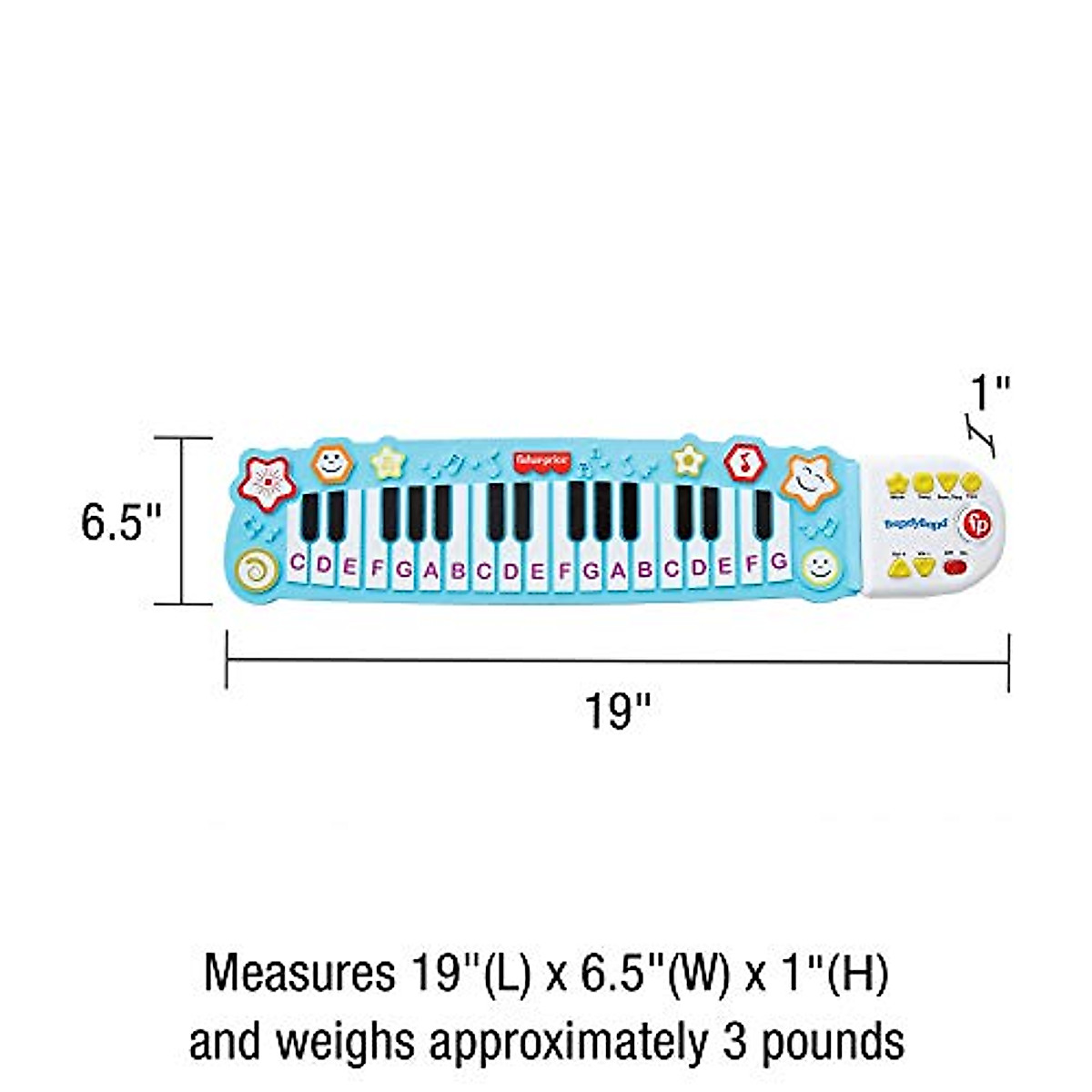 Fisher-Price BendyBand Roll-Up Drum Set, Electric Drums for Kids, Drum Mat, Drumsticks, 6 Percussion Instrument Sounds, Follow-Me Music Mode, Musical Toys for Toddlers, Ages 3+